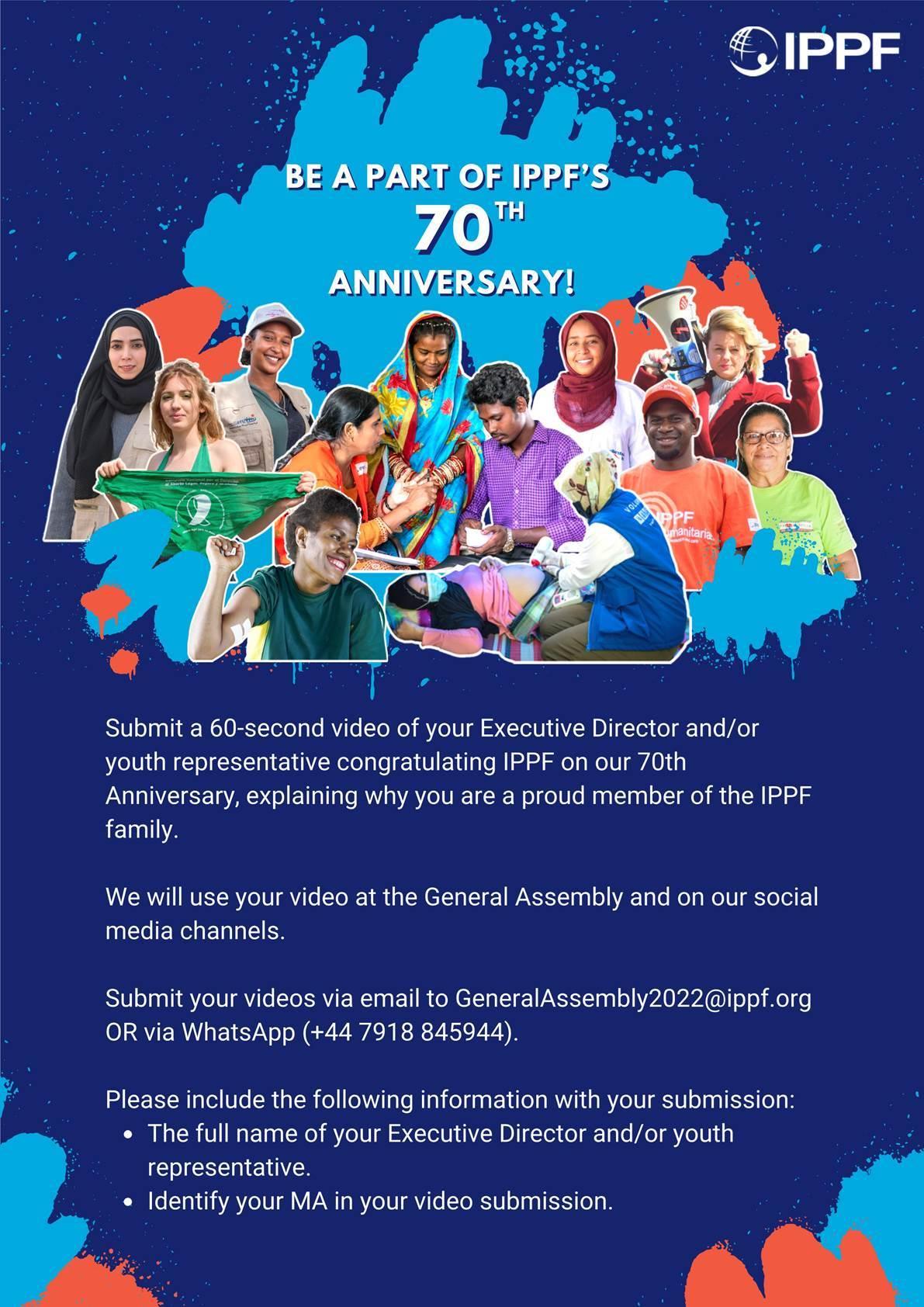 Be part of IPPF’s 70th Anniversary! – Family Guidance Association of Ethiopia